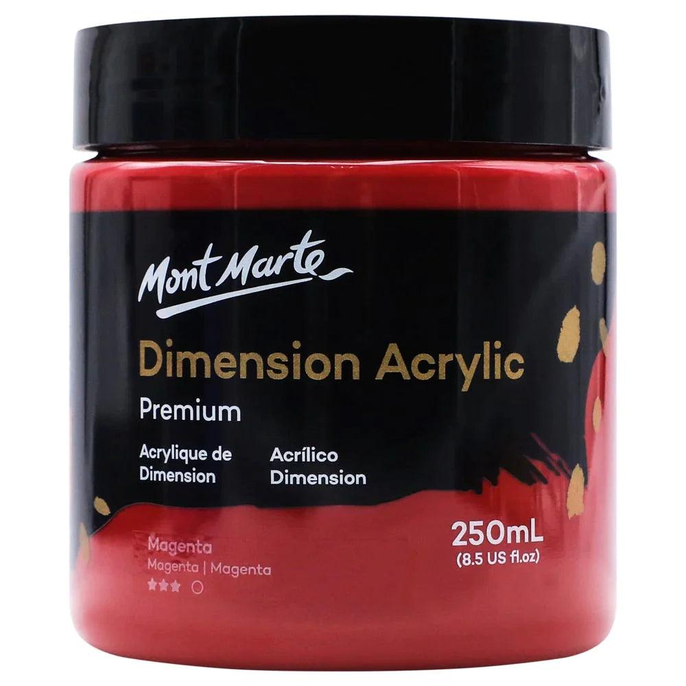 Dimension Acrylic Paint 250ml Pot - Magenta - Mont Marte – Glowish